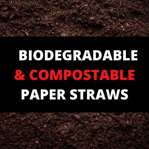 Truly Compostable AND Biodegradable Paper Straws - Roc Paper Straws
